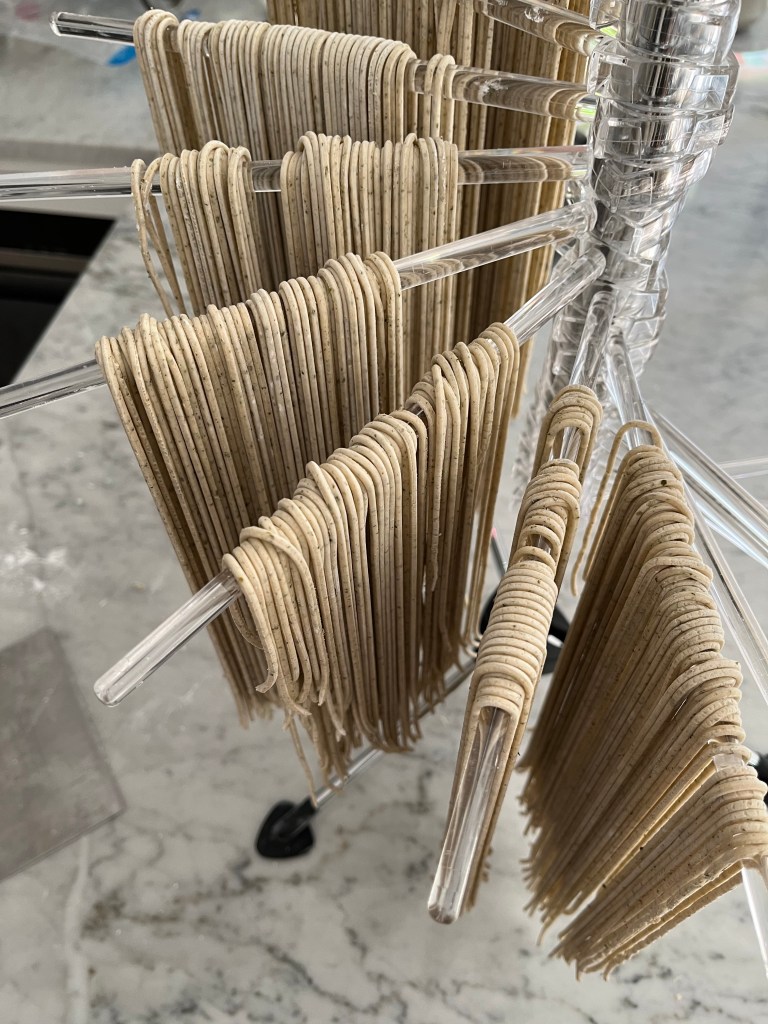 Seaweed infused soba noodles - My Kitchen, My Playground